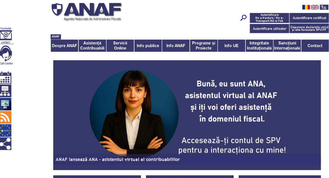 ANAF a lansat ANA, un asistent virtual pentru contribuabili. La ce ...